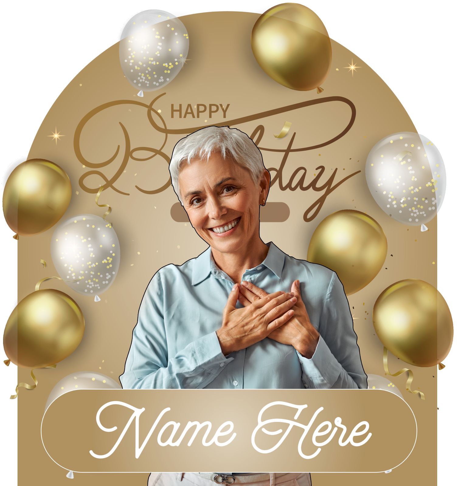 Golden Birthday Theme – Acrylic Standee